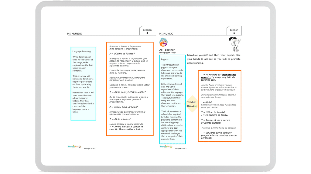 My First Spanish ready-made lesson plans – My First Spanish